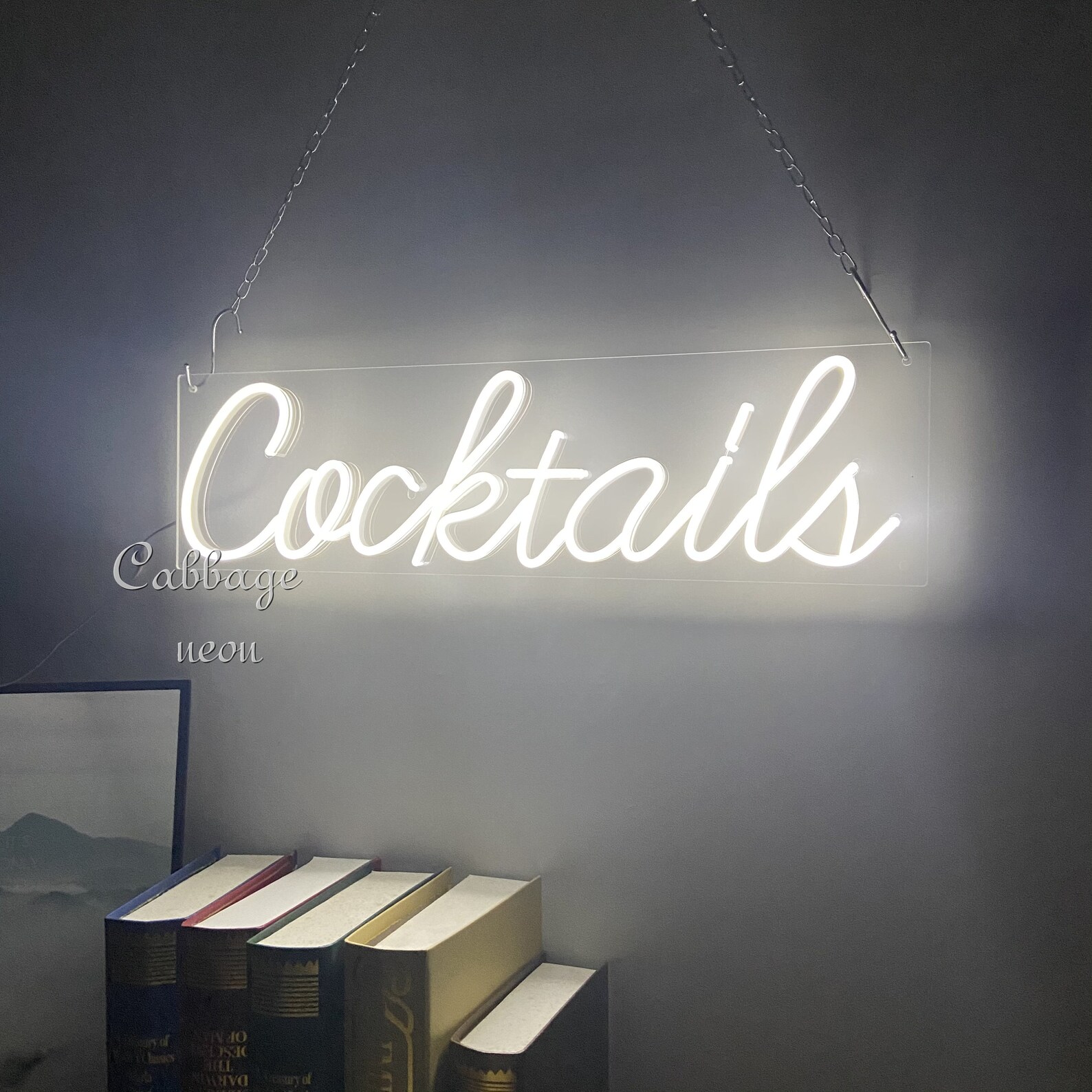 Cocktails Neon Sign LED Light Logo Red 'cocktails' - Etsy