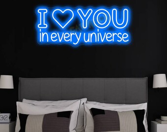 I Love You in Every Universe Sign - Etsy