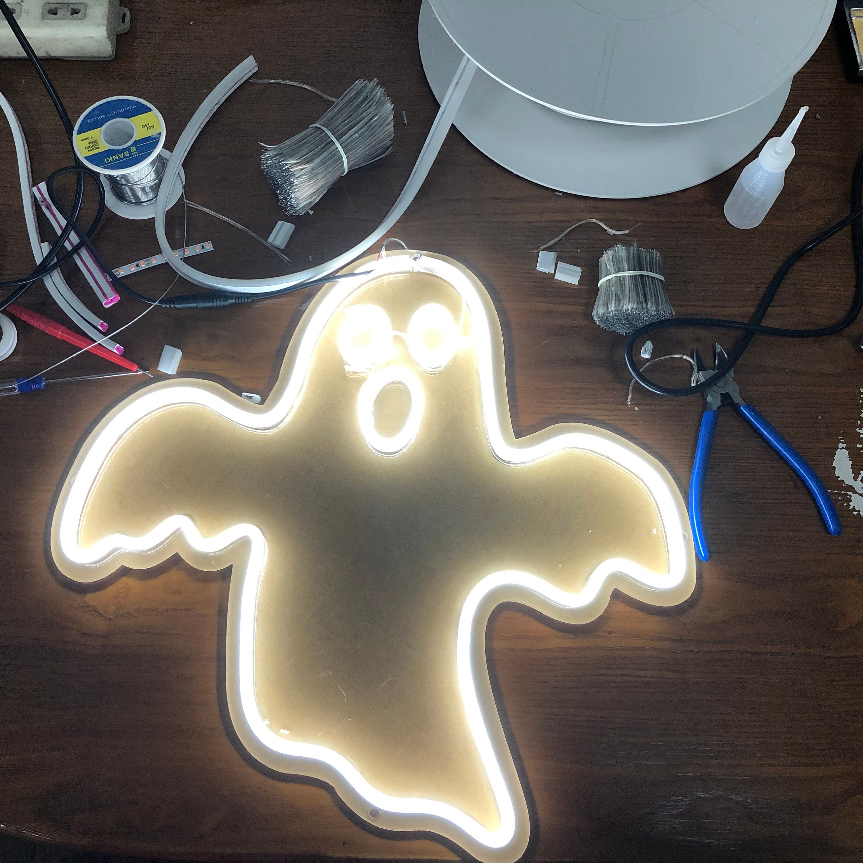 Ghost Neon Sign custom neon sign neon sign bedroom neon | Etsy