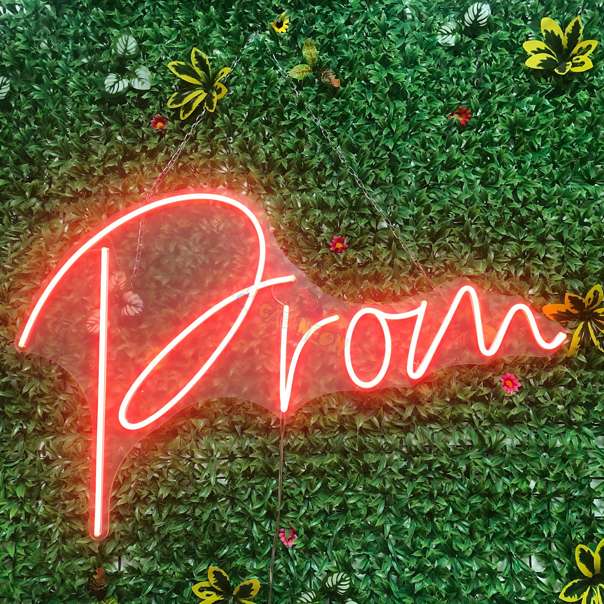 Prom Neon Sign Name Sign Prom Backdrop Prom Decor Booth Sign - Etsy UK