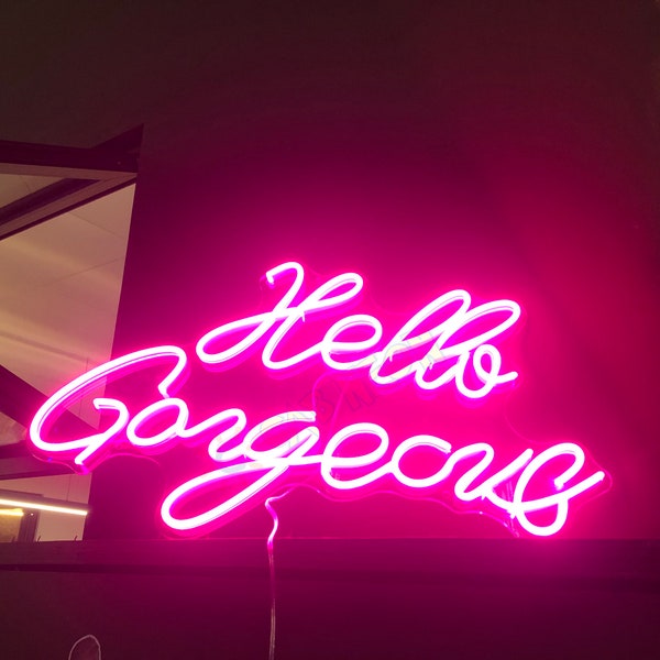 Hey Gorgeous Neon Sign - Etsy