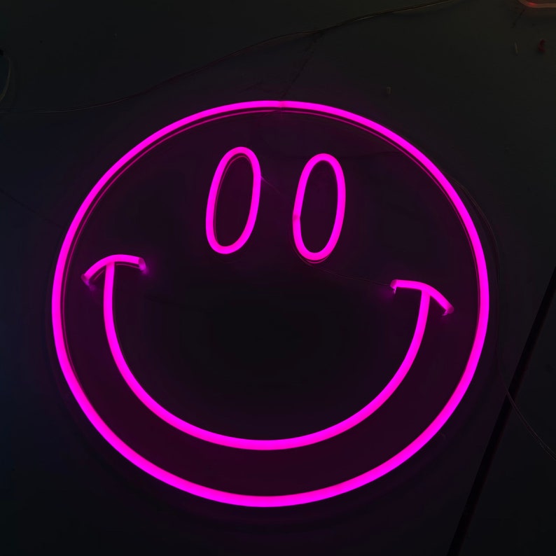 Neon Sign Custom Smiley Face Custom Neon Sign Face Neon Sign - Etsy Canada