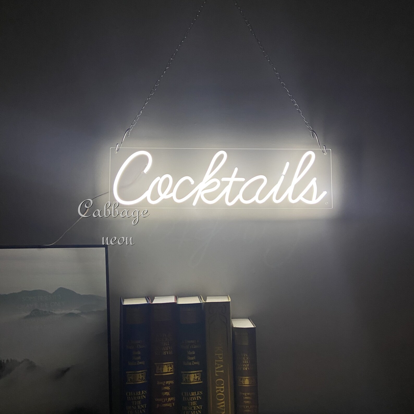 Cocktails Neon Sign LED Light Logo Red 'cocktails' - Etsy