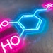 Dopamine Molecule Neon Sign for Hangings Wall Art Decor，custom Chemical ...
