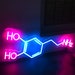 Dopamine Molecule Neon Sign for Hangings Wall Art Decor，custom Chemical ...