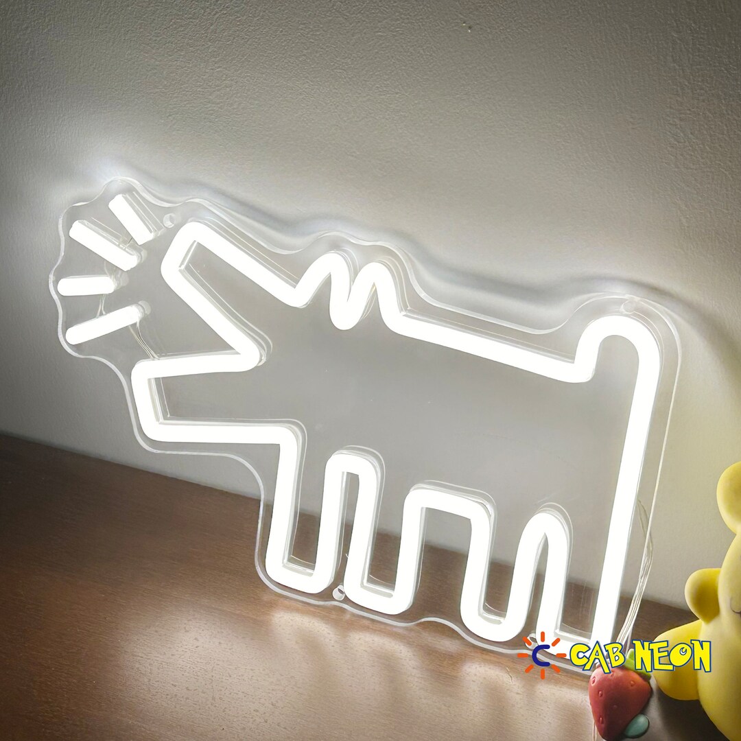 Dog Street Art Neon Sign Creative Neon Light Home Decor Wall Hanging ...