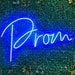 Prom Neon Sign Name Sign Prom Backdrop Prom Decor Booth Sign Welcome ...