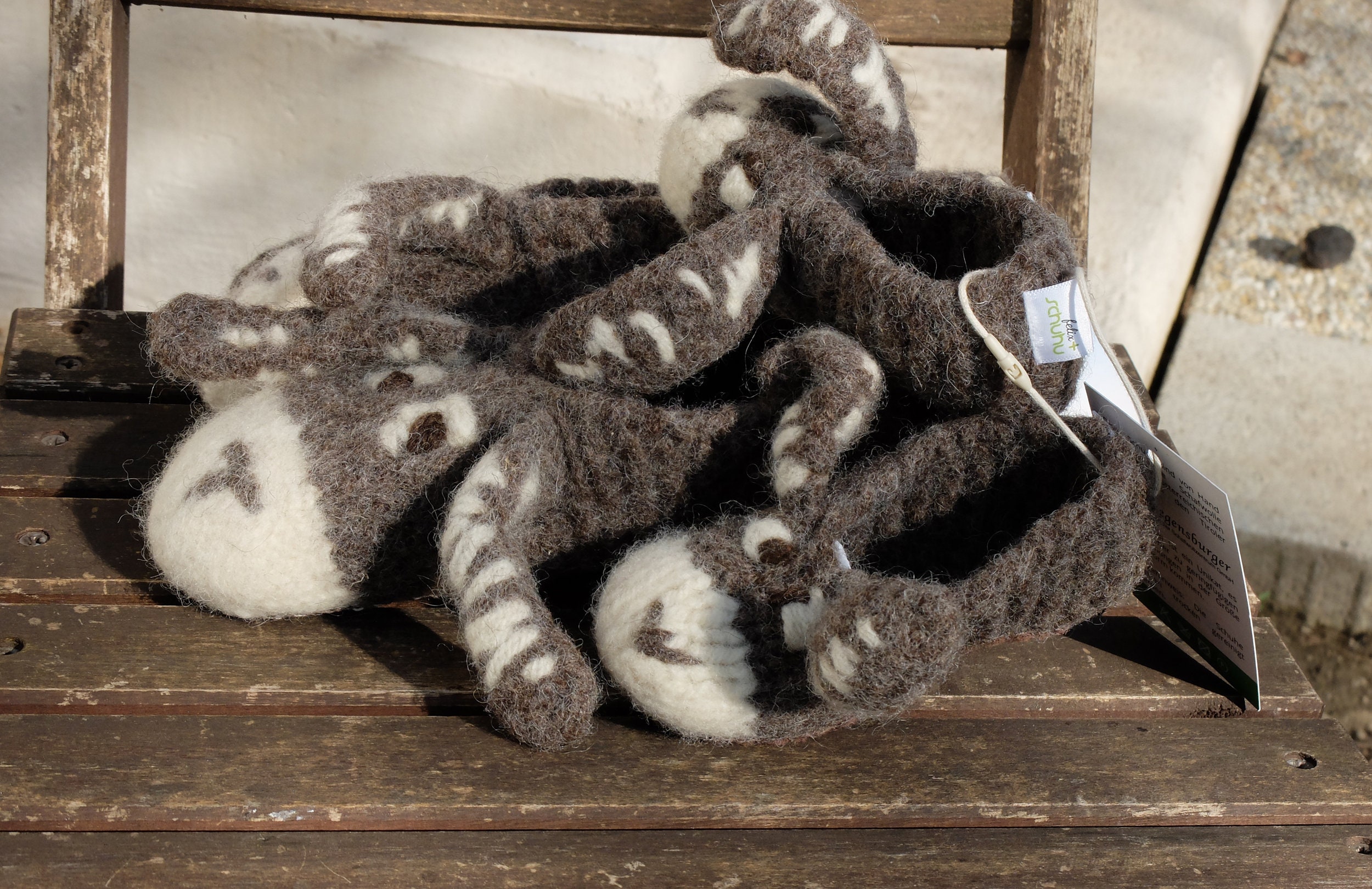 Funny Bunny Slippers Handmade in Austria Are Felted Perfect Gift for ...