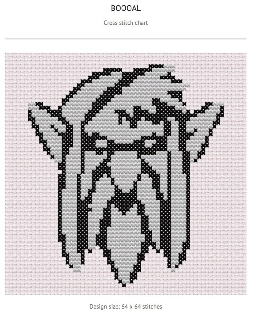 Baldur's Gate 3 BOOAL Icon Cross Stitch Pattern - Etsy