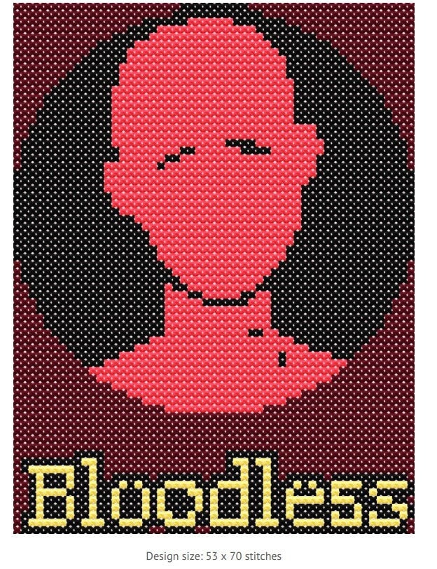 Baldur's Gate 3 Bloodless Icon Cross Stitch Pattern - Etsy