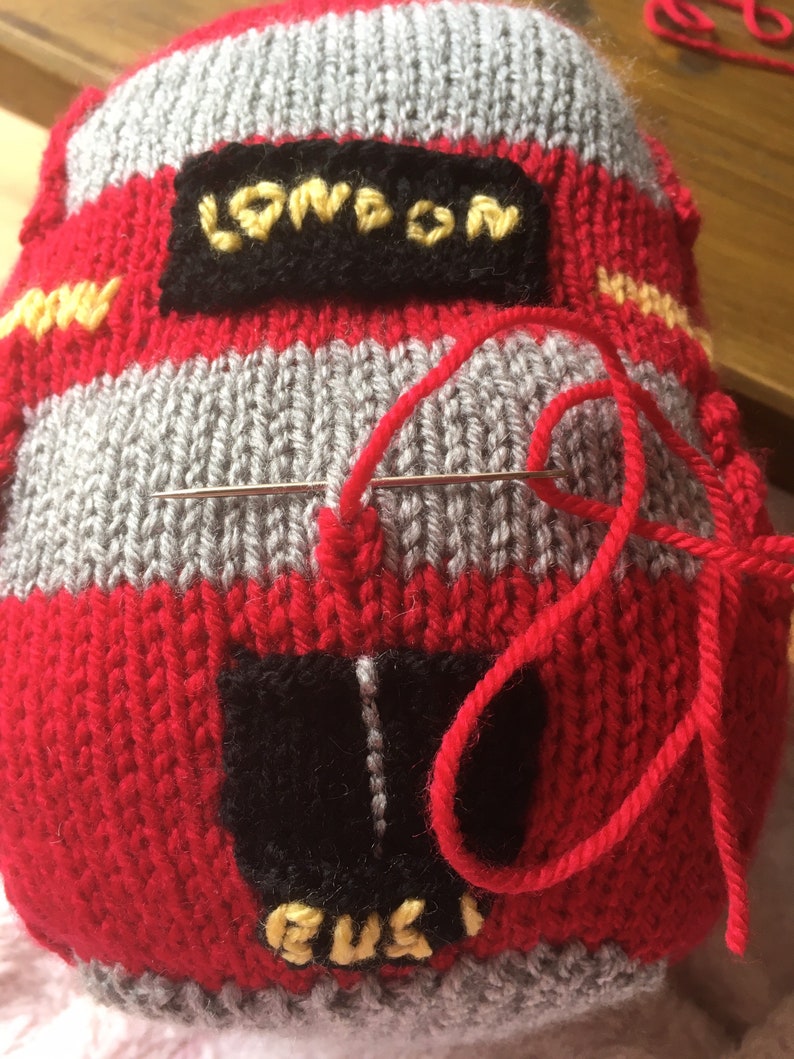 London Bus - Knitting Pattern - Etsy UK