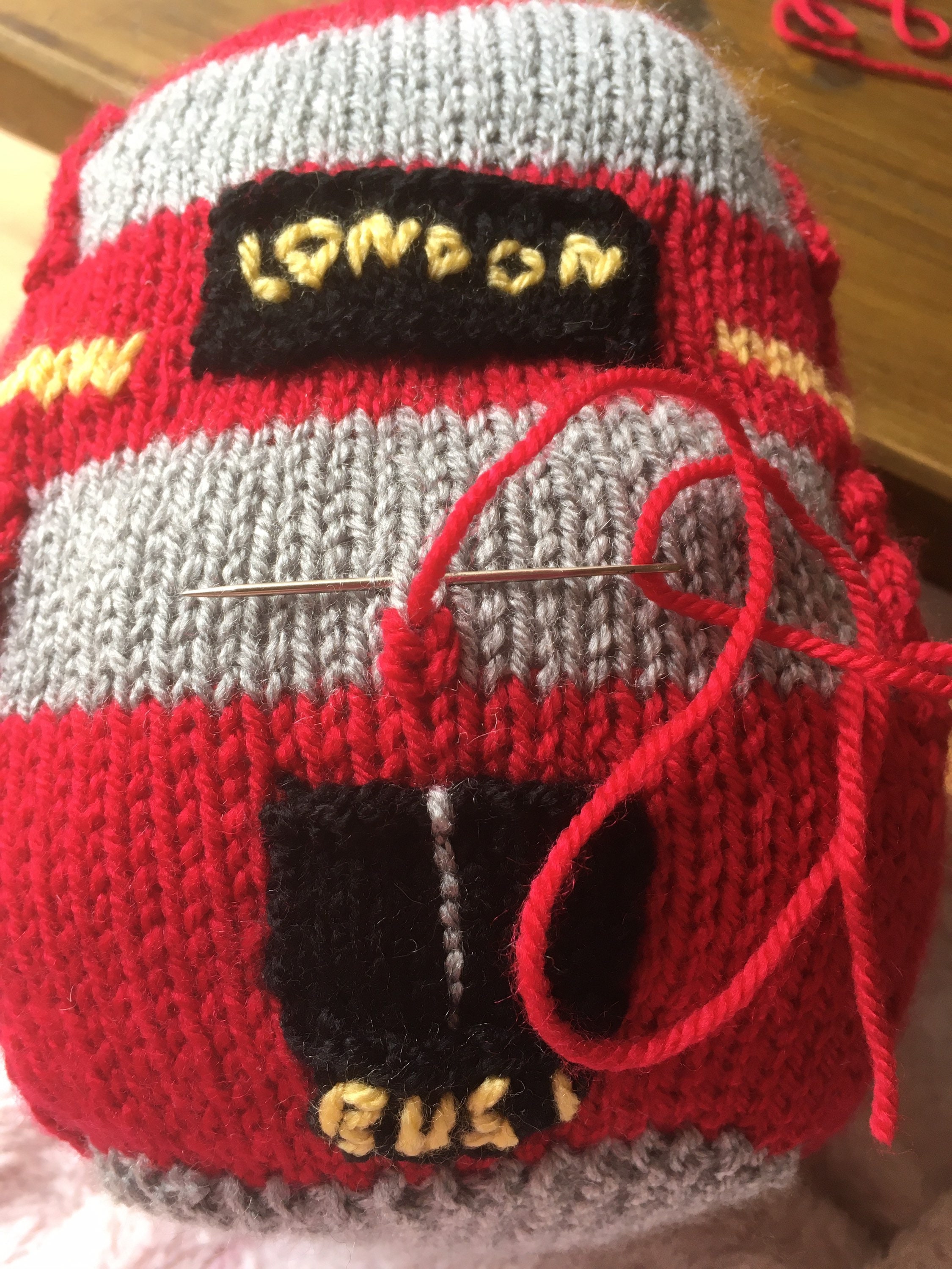 London Bus Knitting Pattern - Etsy