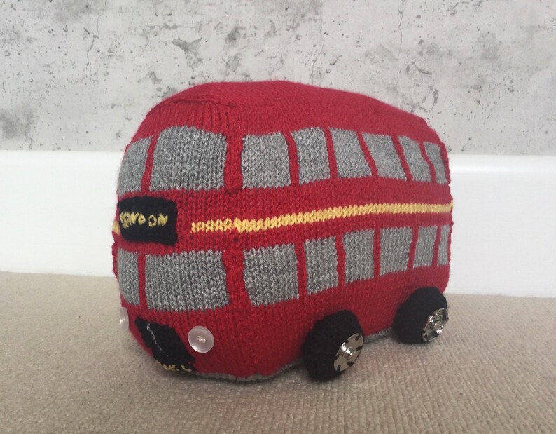 London Bus - Knitting Pattern - Etsy