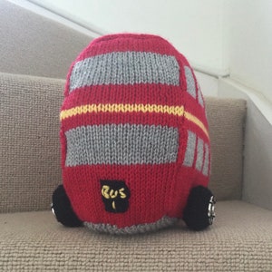 London Bus - Knitting Pattern - Etsy