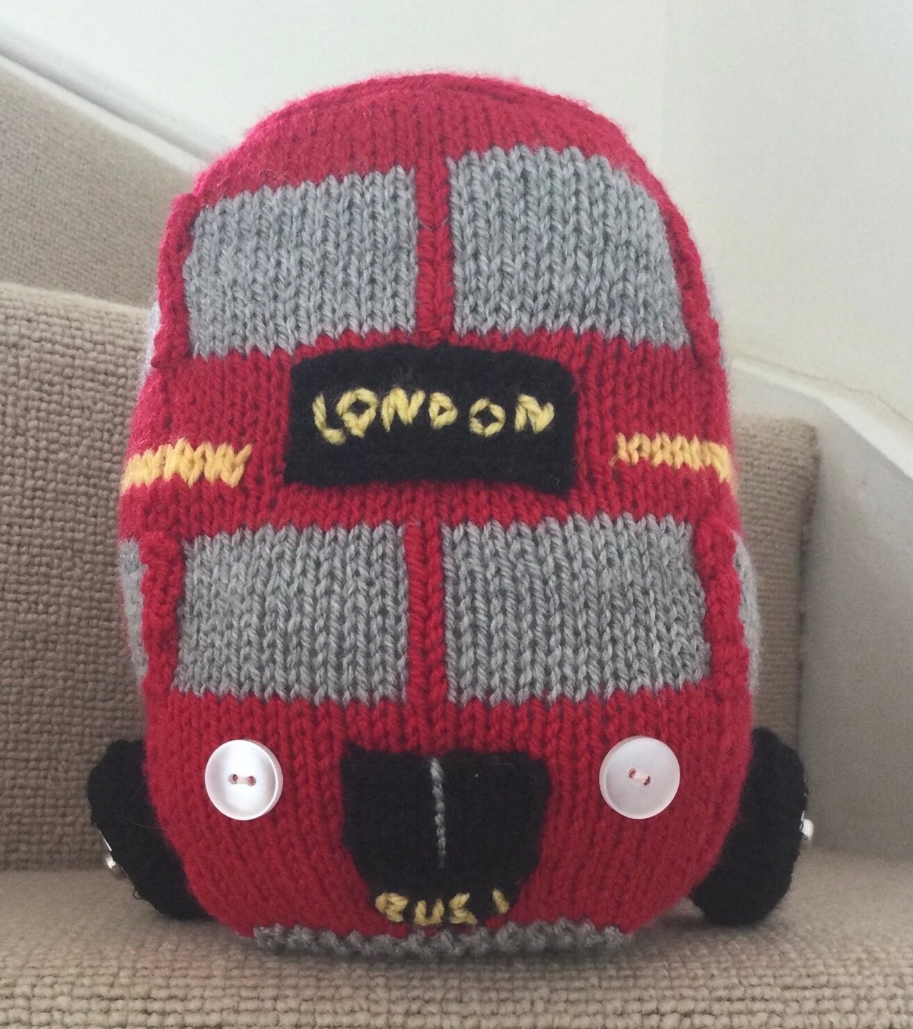 London Bus Knitting Pattern - Etsy