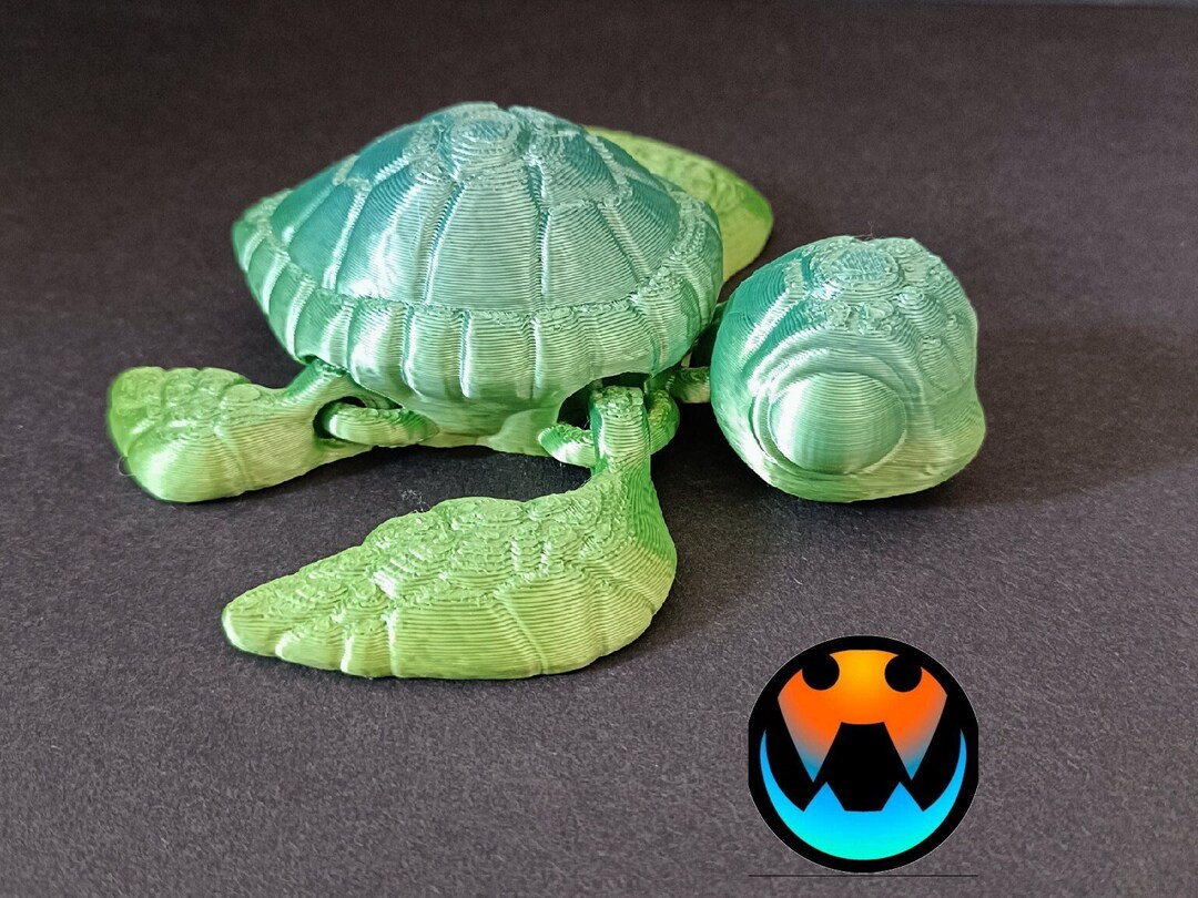 Sea Turtle Flexi / Articulated - as Seen on Tik Tok - Etsy