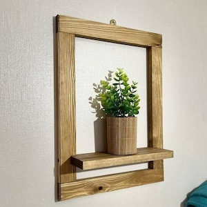 Picture Frame Shelf Rustic Handmade Floating Solid Wood Various Colours ...