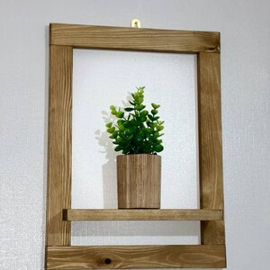 Picture Frame Shelf Rustic Handmade Floating Solid Wood Various Colours ...