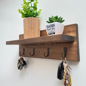 Wall Hanging Key Rack Key Holder Key Organiser With Shelf Various ...