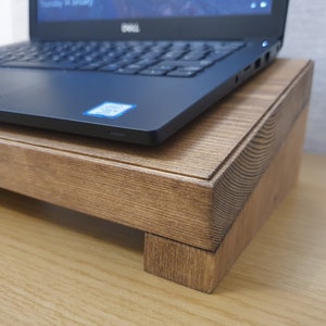 Handmade Wooden Laptop Desktop Desk Stand Rustic Reclaimed Redwood Pine ...