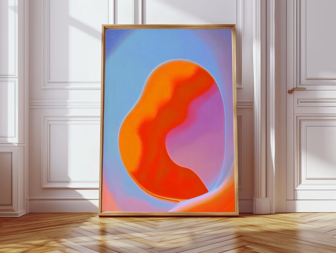 Abstract Art Print, Aura Print, Gradient Print, Aura Wall Art, Abstract ...