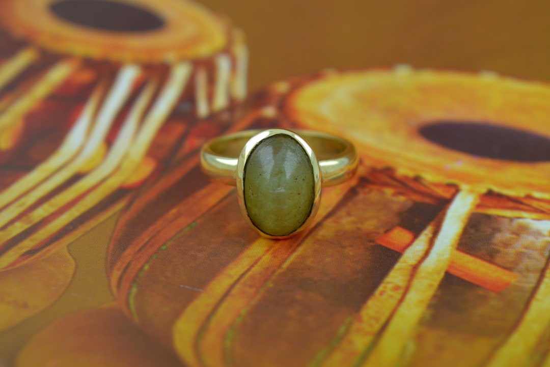 Natural Cat's Eye Vedic Astrology Panchdhatu Ring | Real Lehsunia Rashi ...