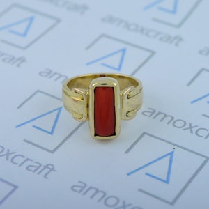 Certified Natural 3-10ct Red Coral Gemstone Vedic Astrology Panchdhatu ...