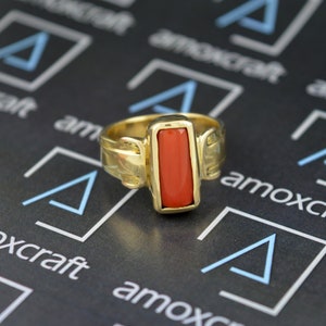Certified Natural 3-10ct Red Coral Gemstone Vedic Astrology Panchdhatu ...