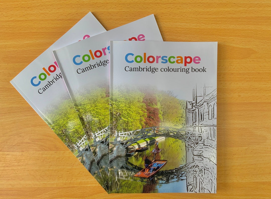 Colorscape cambridge Colouring Book - Etsy