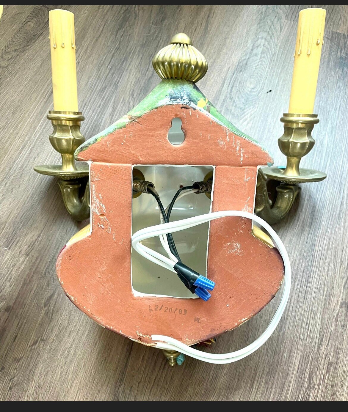 Vintage Hand Painted Mackenzie-child’s Torquay Palm Devon Clay Wall ...