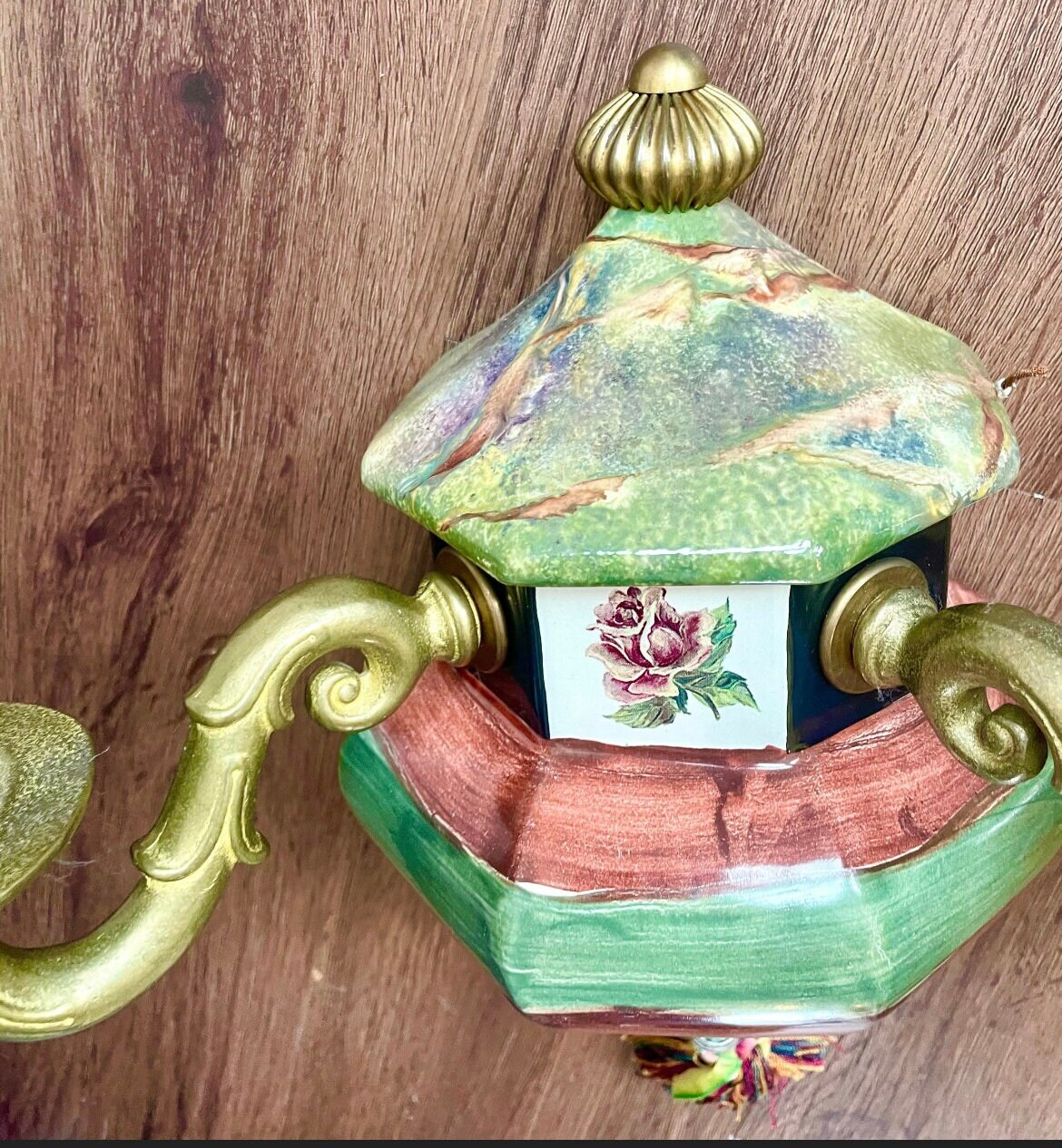 Vintage Hand Painted Mackenzie-child’s Torquay Palm Devon Clay Wall ...