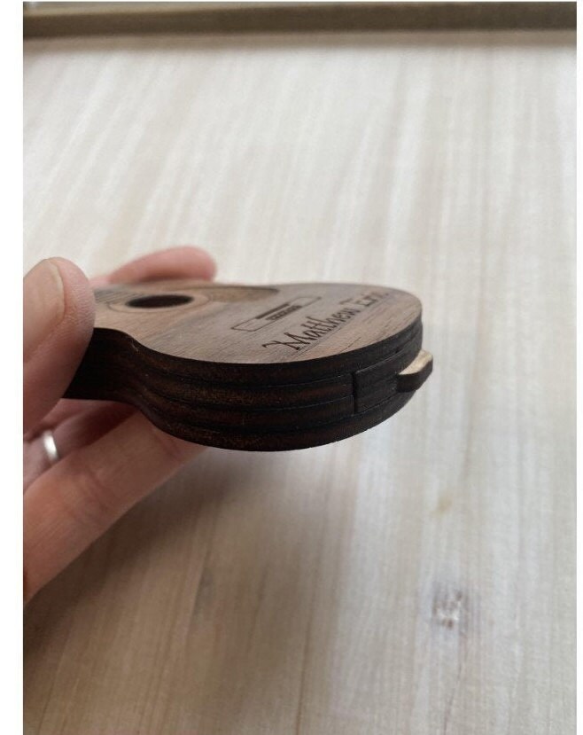 Guitar Pick Box // Custom Guitar Pick Box // Guitar Pick - Etsy