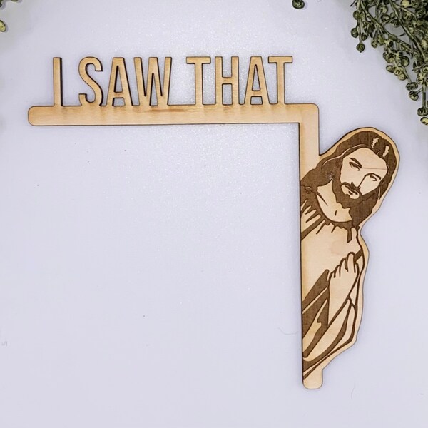 Jesus I Saw That Door Hanger - Etsy