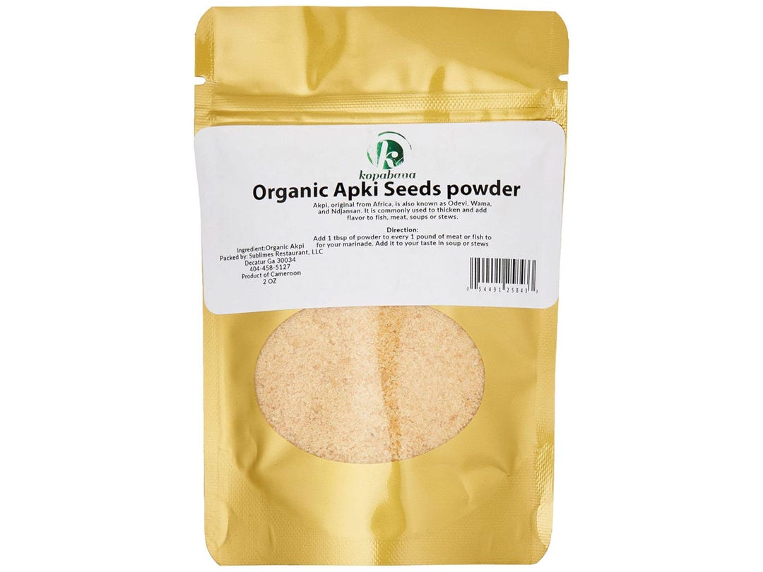 KOPABANA Organic Akpi Seed Powder: 100% Pure, Cameroon Harvested, 2oz ...