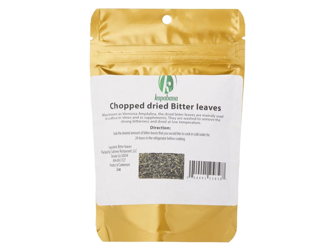 Kopabana Chopped Dried Bitter Leaves | Vernonia Amygdalina, 1oz - Etsy