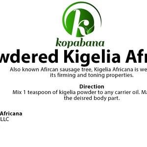 Kigelia Africana| African Sausage Powder| Djanta| Malawi Mvunguti ...