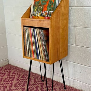 Record Storage Stand / Front Flip Case / Vinyl Display Case - Etsy