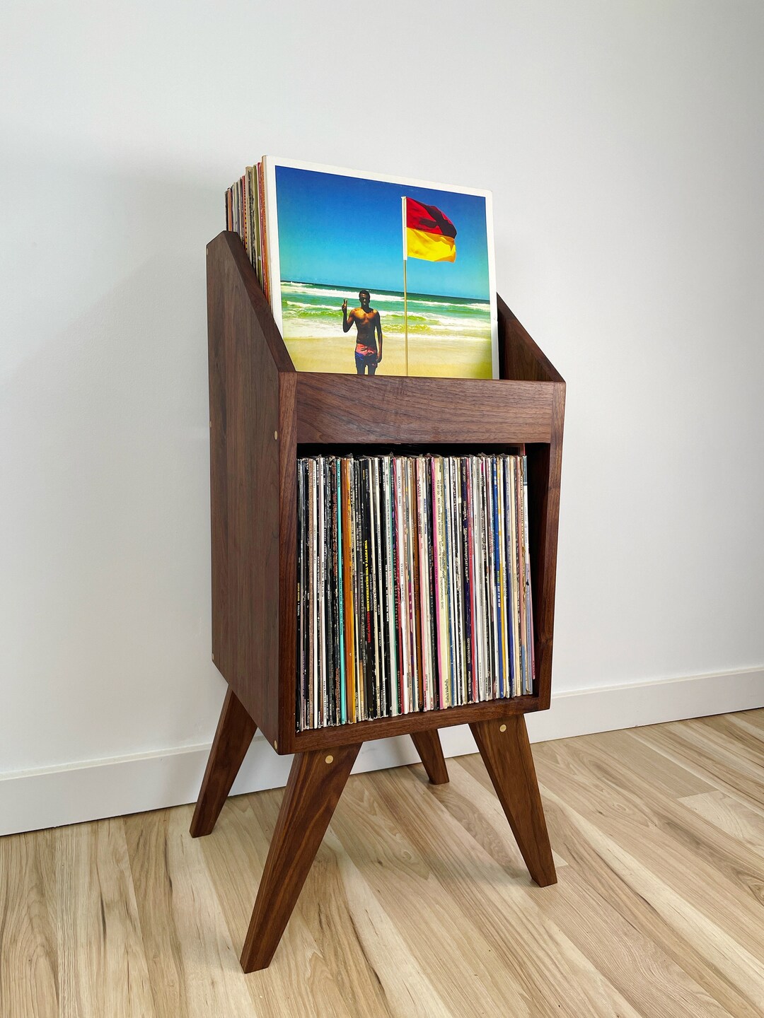 Record Storage Stand / Front Flip Case / Vinyl Display Case - Etsy