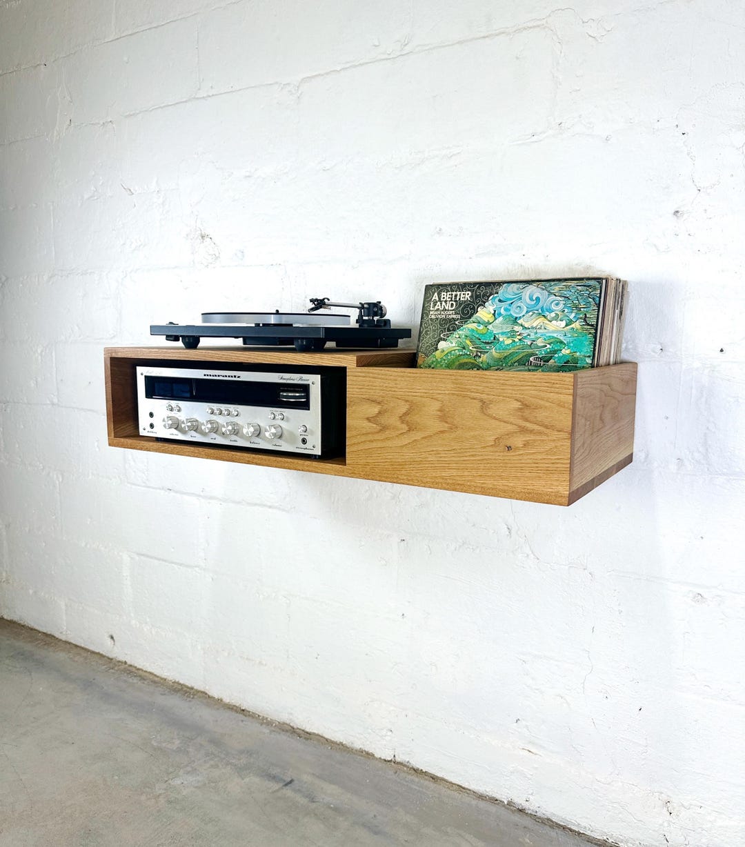 Hifi Shelf / Solid Hardwood / Home Audio Shelf / Turntable Shelf - Etsy
