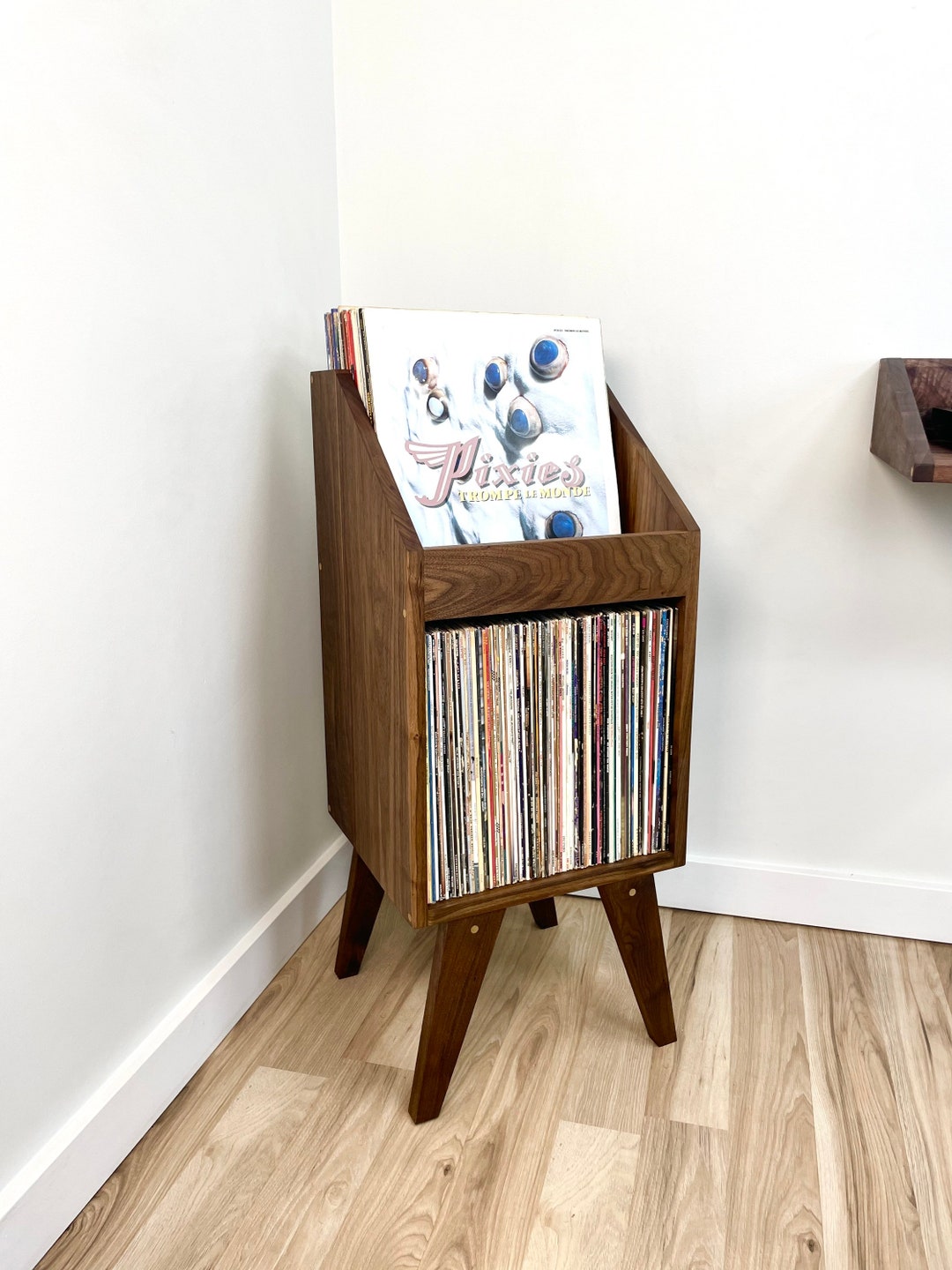 Record Storage Stand / Front Flip Case / Vinyl Display Case - Etsy