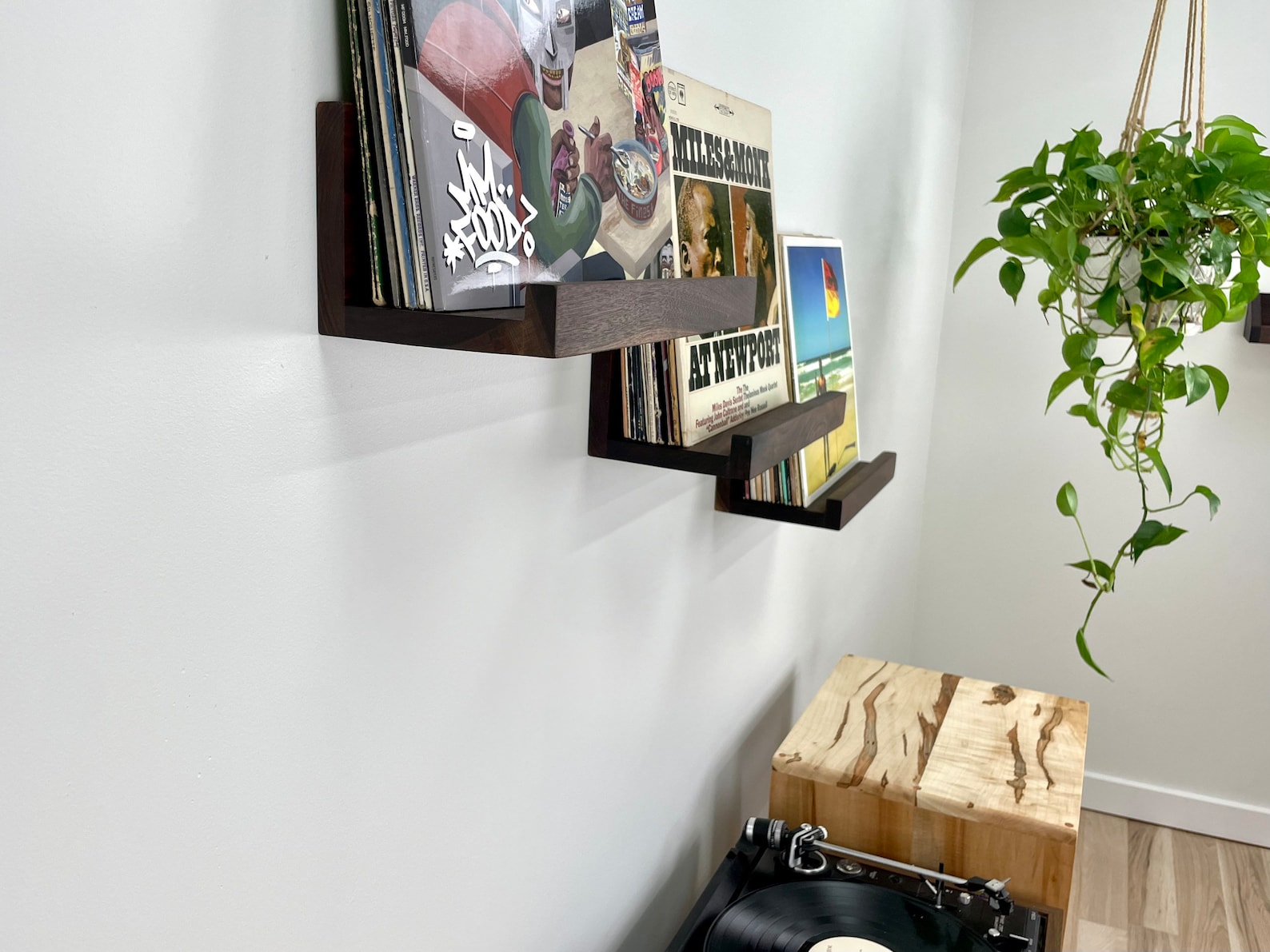 Floating Record Shelf Vinyl Floating Shelf Vinyl Storage - Etsy