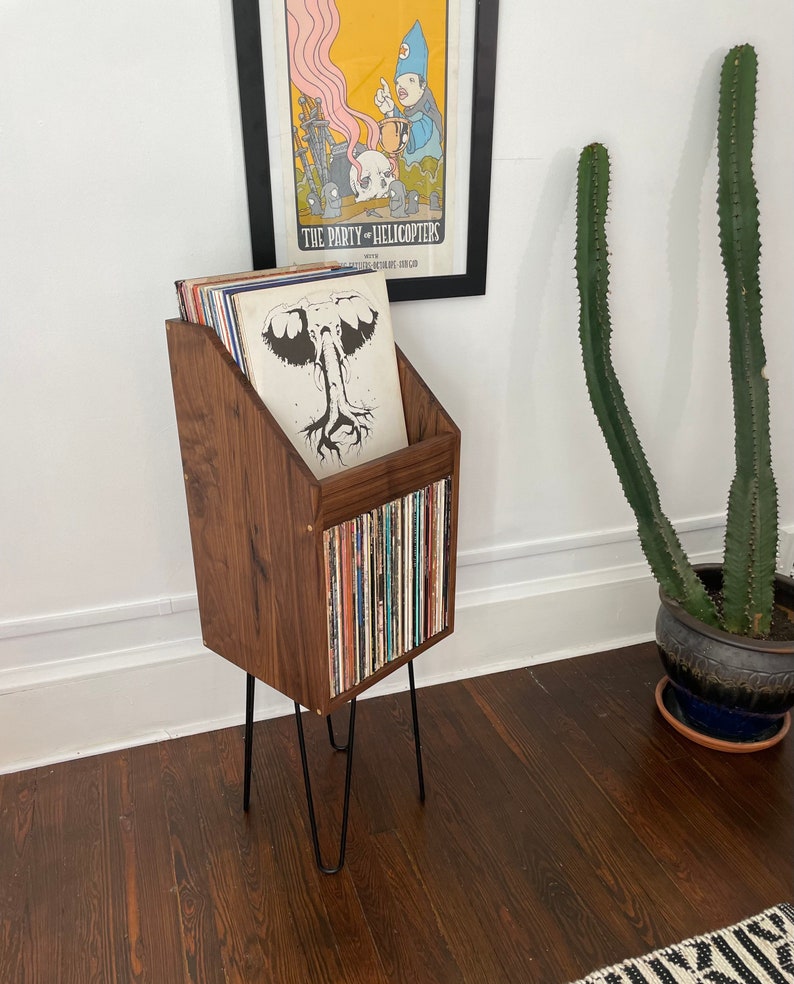 Record Storage Stand / Front Flip Case / Vinyl Display Case - Etsy