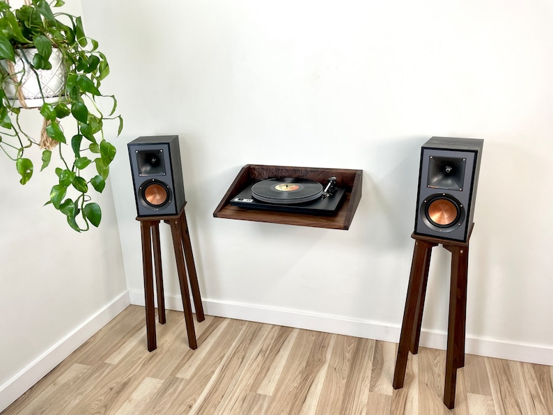 Floating Turntable Shelf / Customizable Record Player Ledge / - Etsy