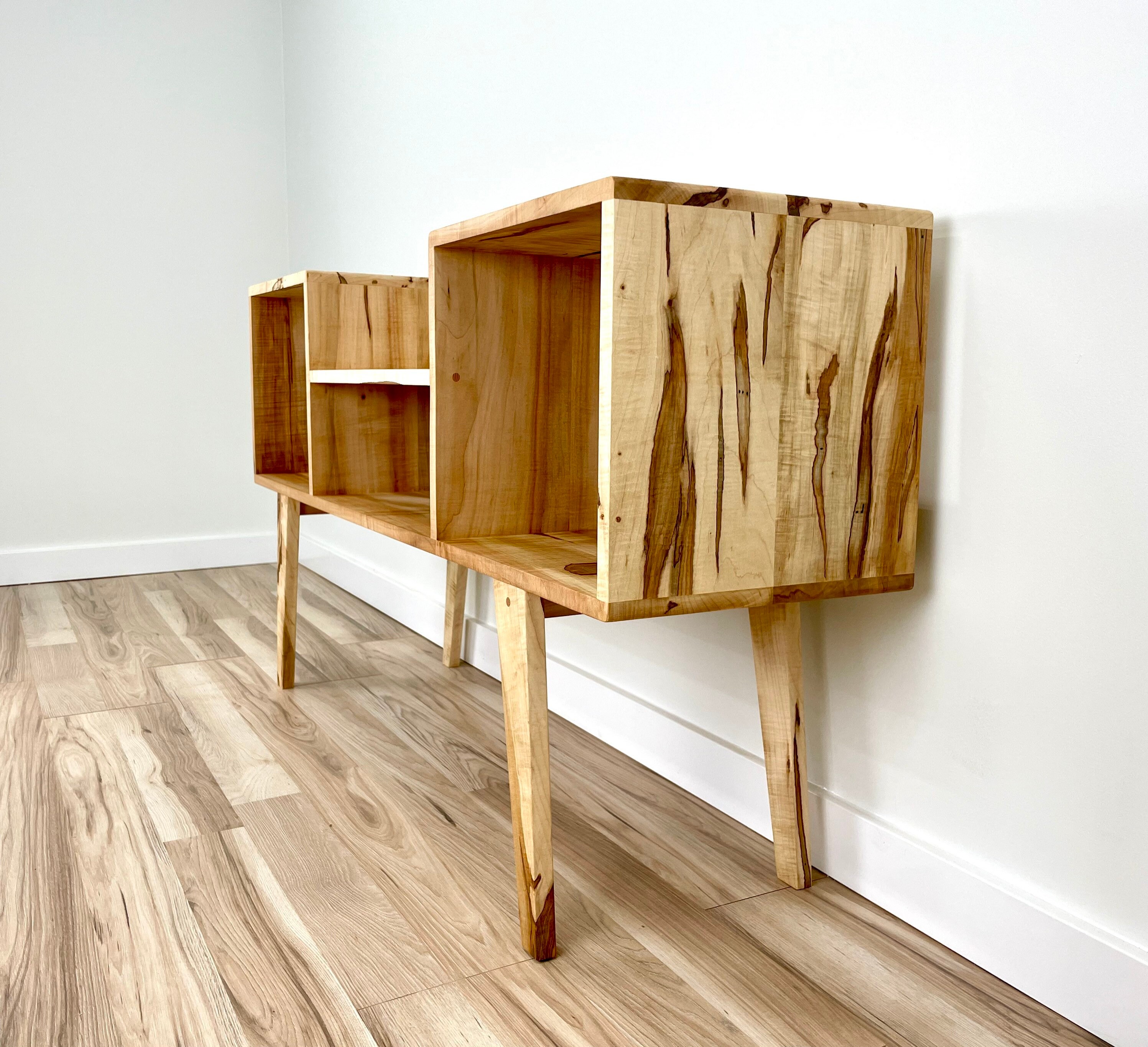 Lowboy Record Player Console / Customizable Vinyl Cabinet / - Etsy