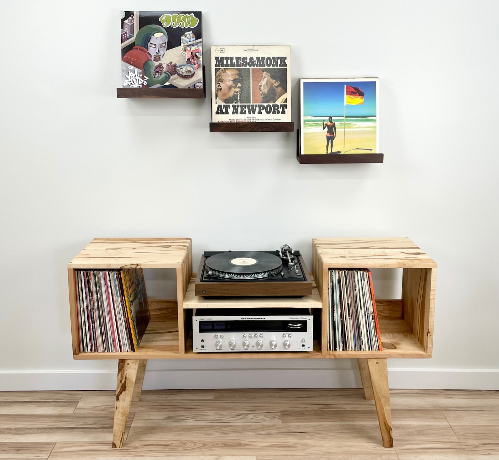 Lowboy Record Player Console / Customizable Vinyl Cabinet / - Etsy