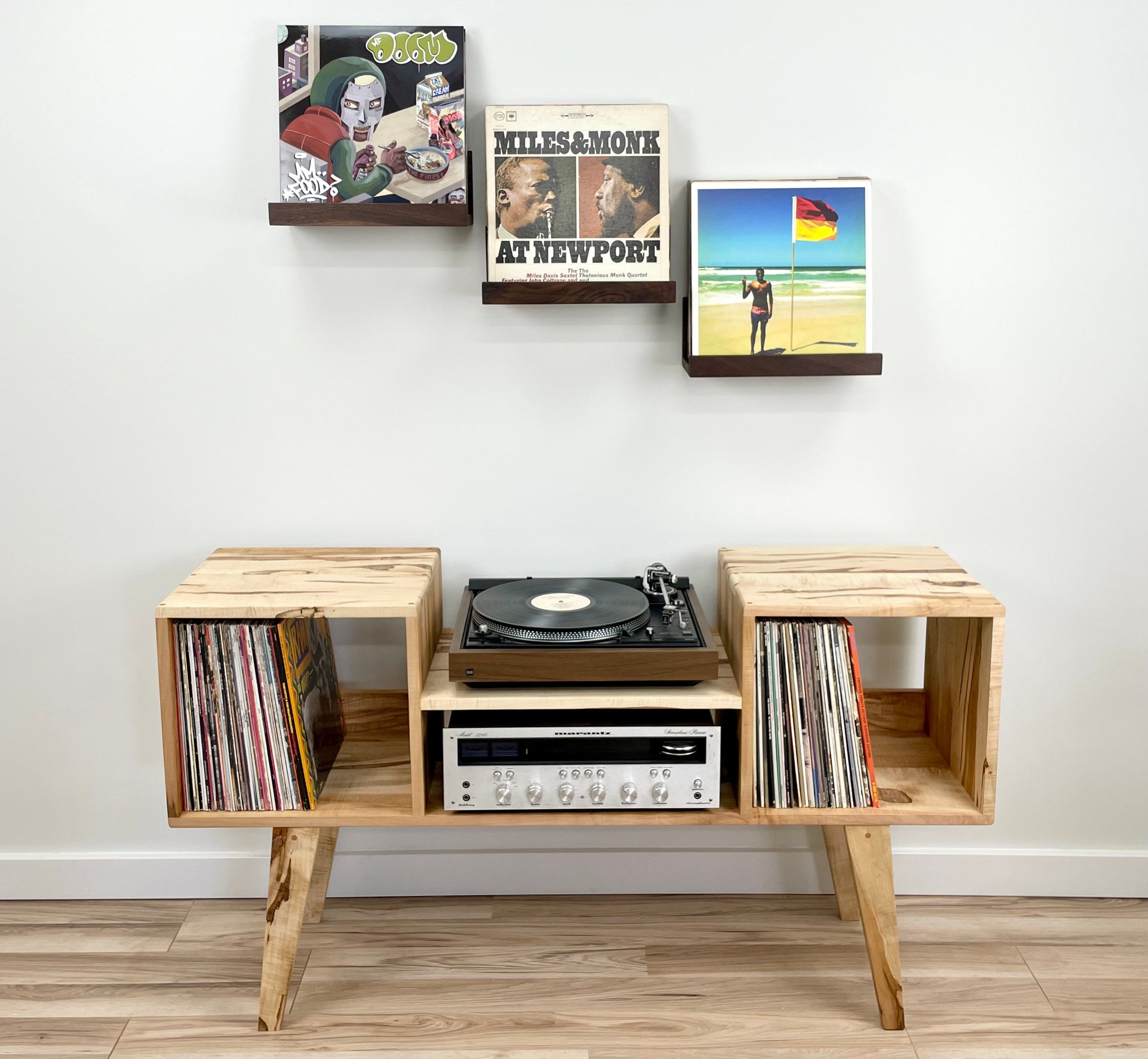 Lowboy Record Player Console / Customizable Vinyl Cabinet / - Etsy