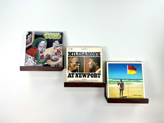 Floating Record Shelf Vinyl Floating Shelf Vinyl Storage - Etsy