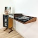 Floating Turntable Shelf / Customizable Record Player Shelf / Projector ...