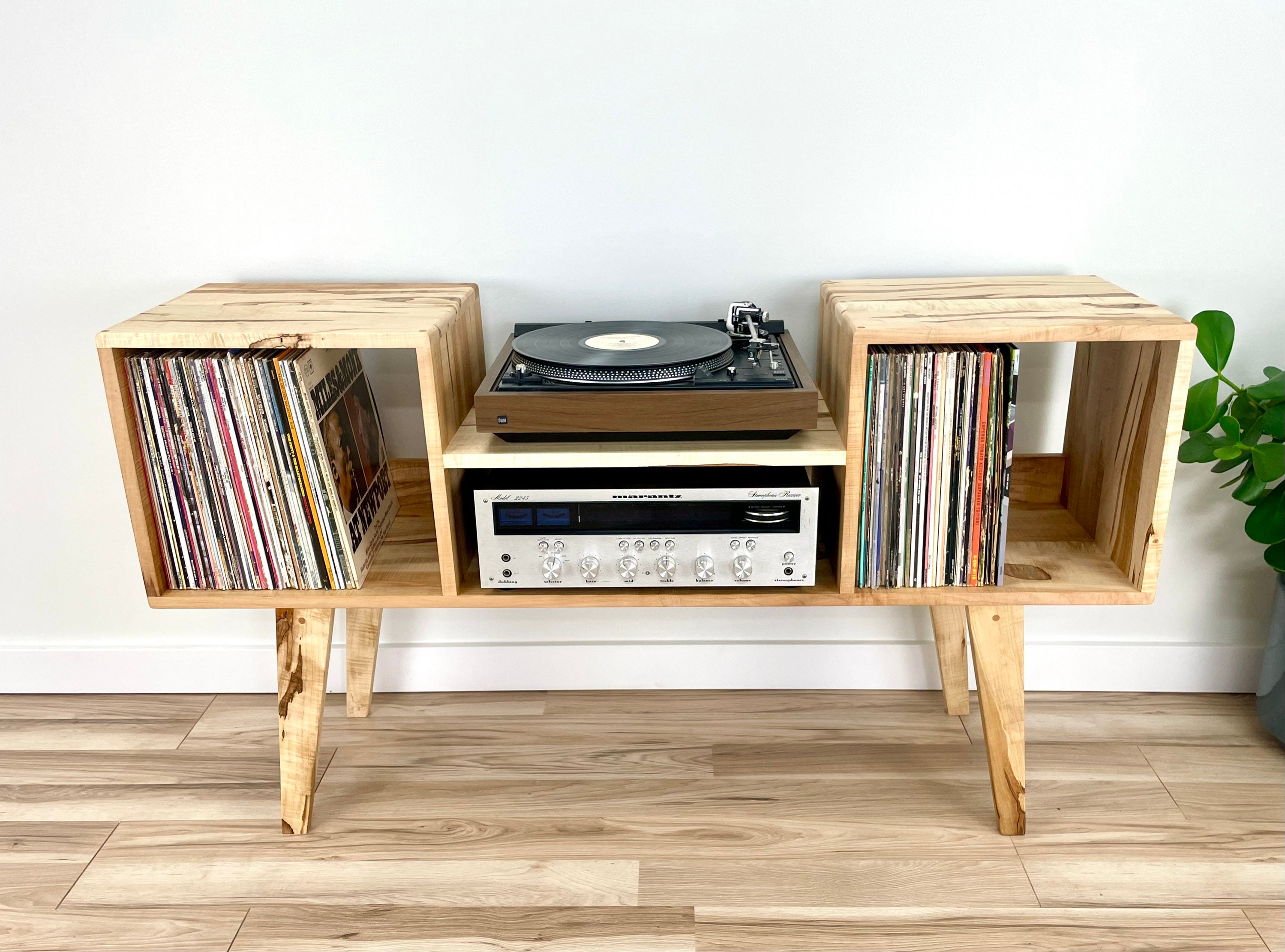 Lowboy Record Player Console / Customizable Vinyl Cabinet / - Etsy ...
