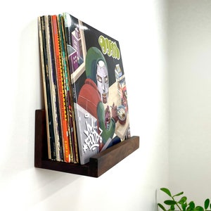 Floating Record Shelf - Vinyl Floating Shelf - Vinyl Storage Shelf ...